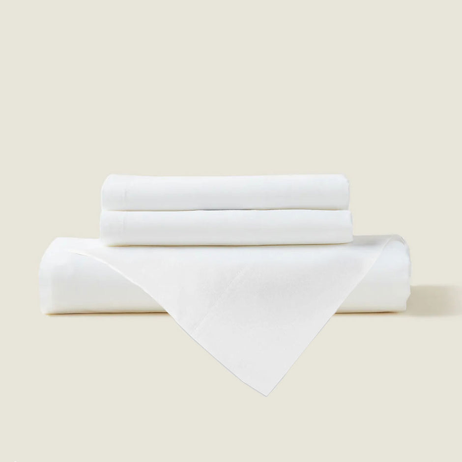 Plain White Bedsheet Collection – Sohum Linen